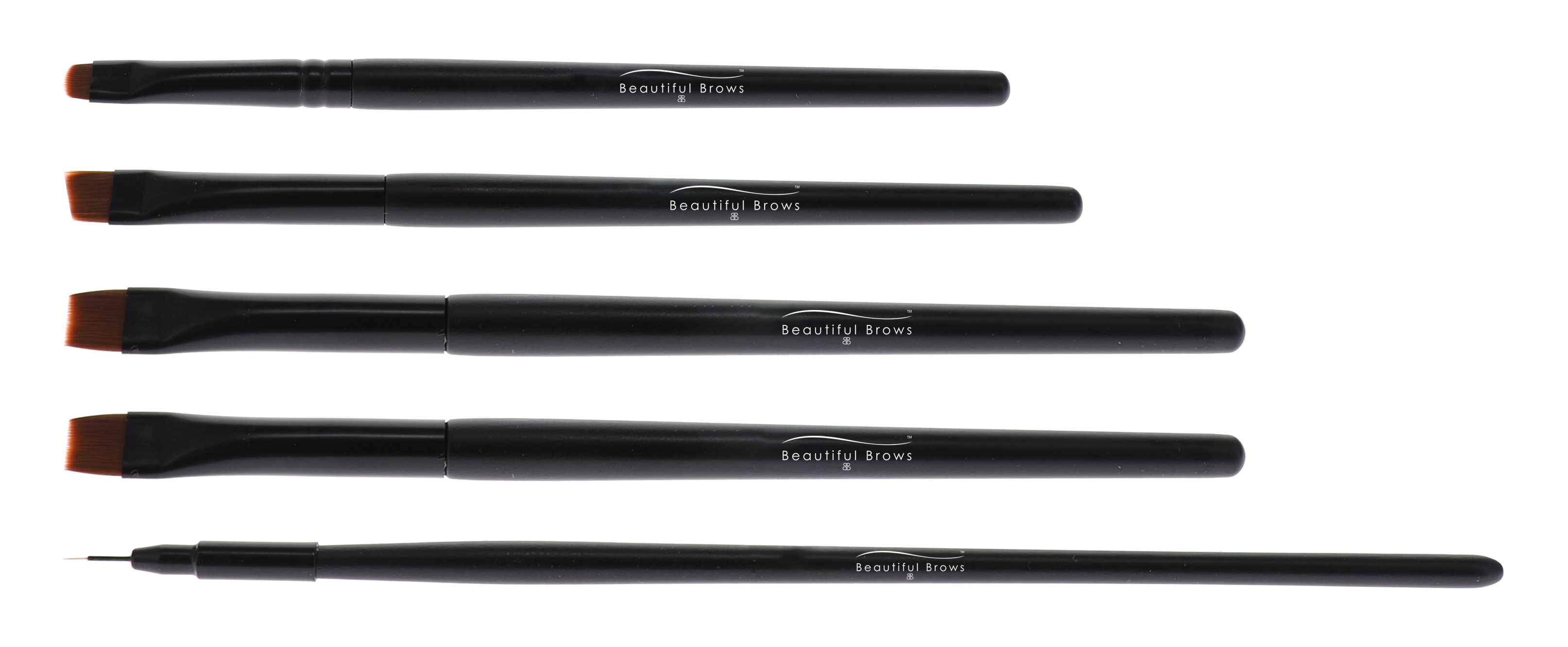 Precision Artistry Brushes - 5pc – Beautiful Brows and Lashes